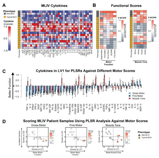 Peripheral Inflammatory Cytokine Signature Mirrors Motor Deficits in ...