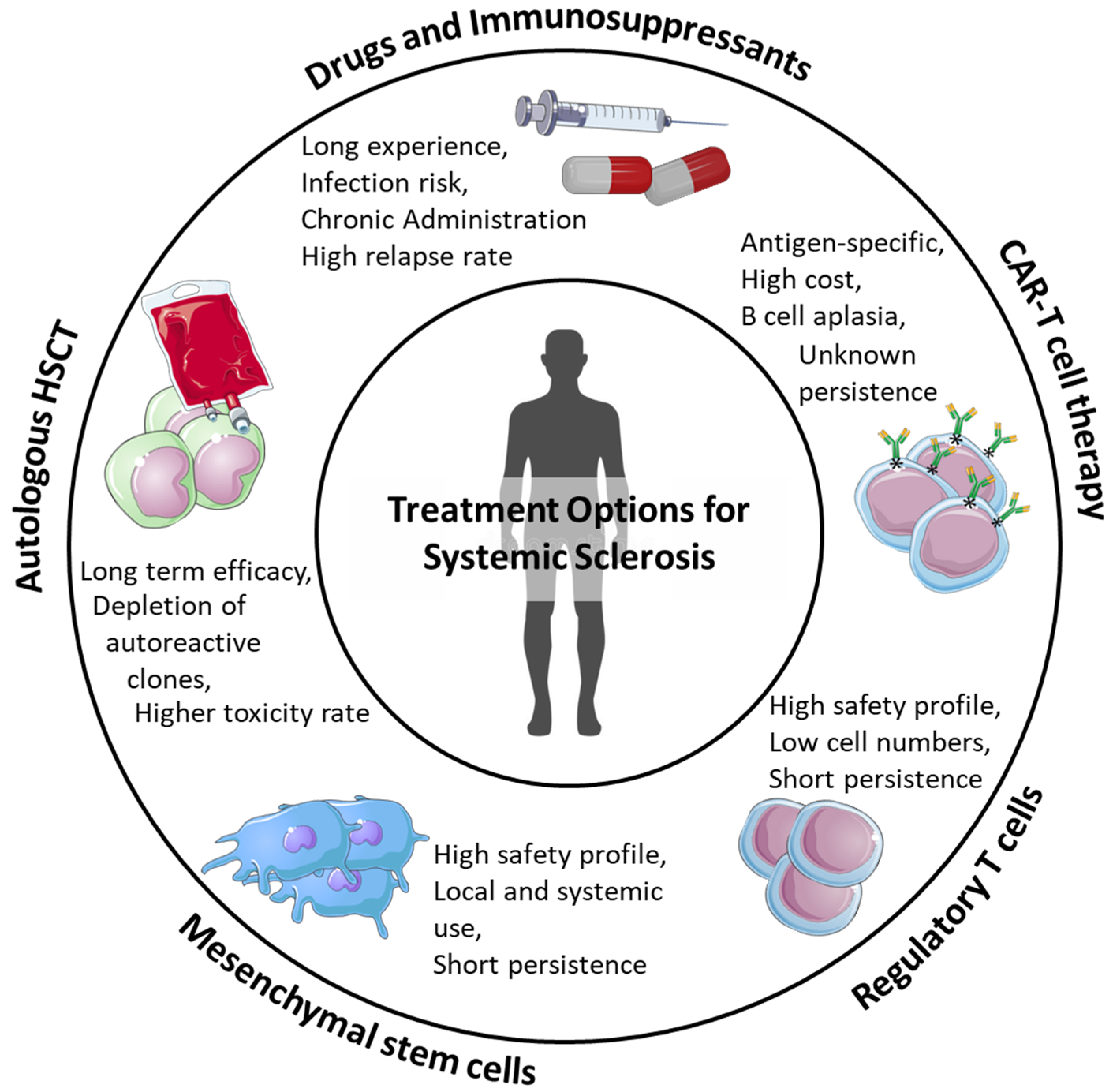 Cells | Free Full-Text | Cellular-Based Therapies in Systemic Sclerosis: From Hematopoietic Stem ...