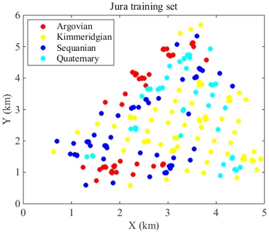 A Linear Bayesian Updating Model for Probabilistic Spatial Classification