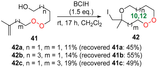 Macrocyclic Organic Peroxides: Constructing Medium and Large Cycles ...
