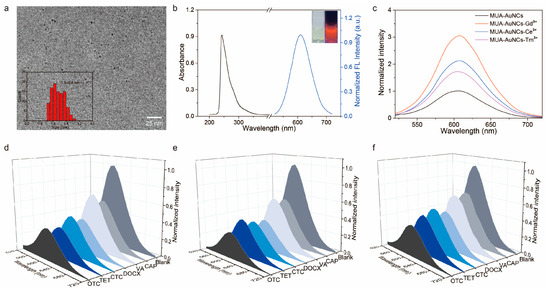 Gold Nanocluster-Based Fluorescent Sensor Array for Antibiotic Sensing and Identification