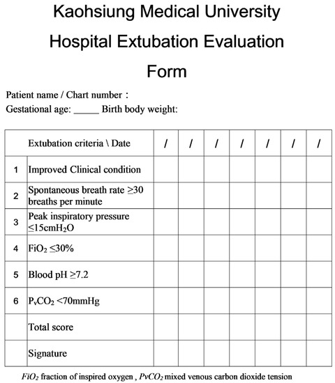 Feasibility of Endotracheal Extubation Evaluation Form in Predicting ...