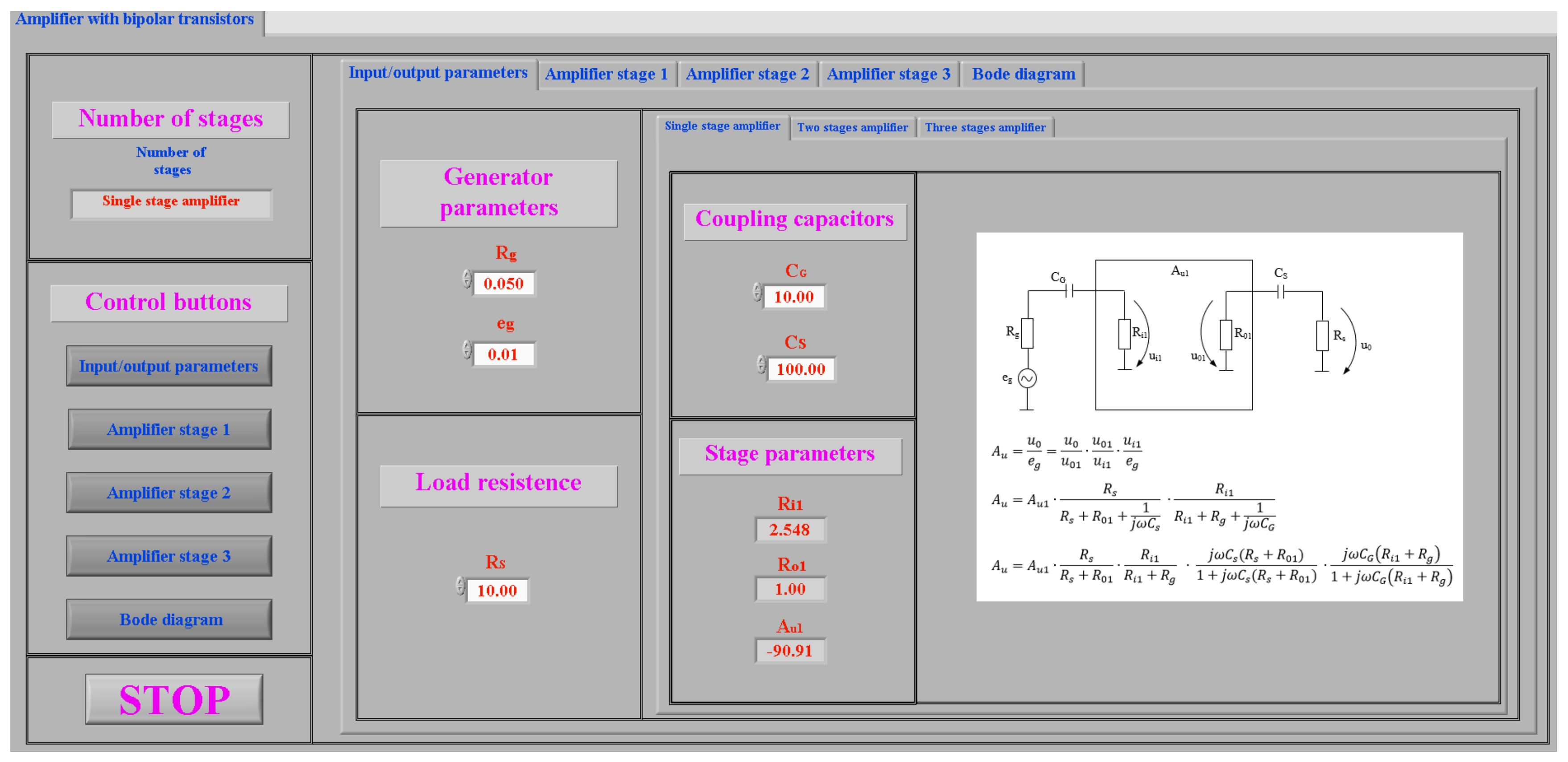 Using the LabVIEW Simulation Program to Design and Determine the ...