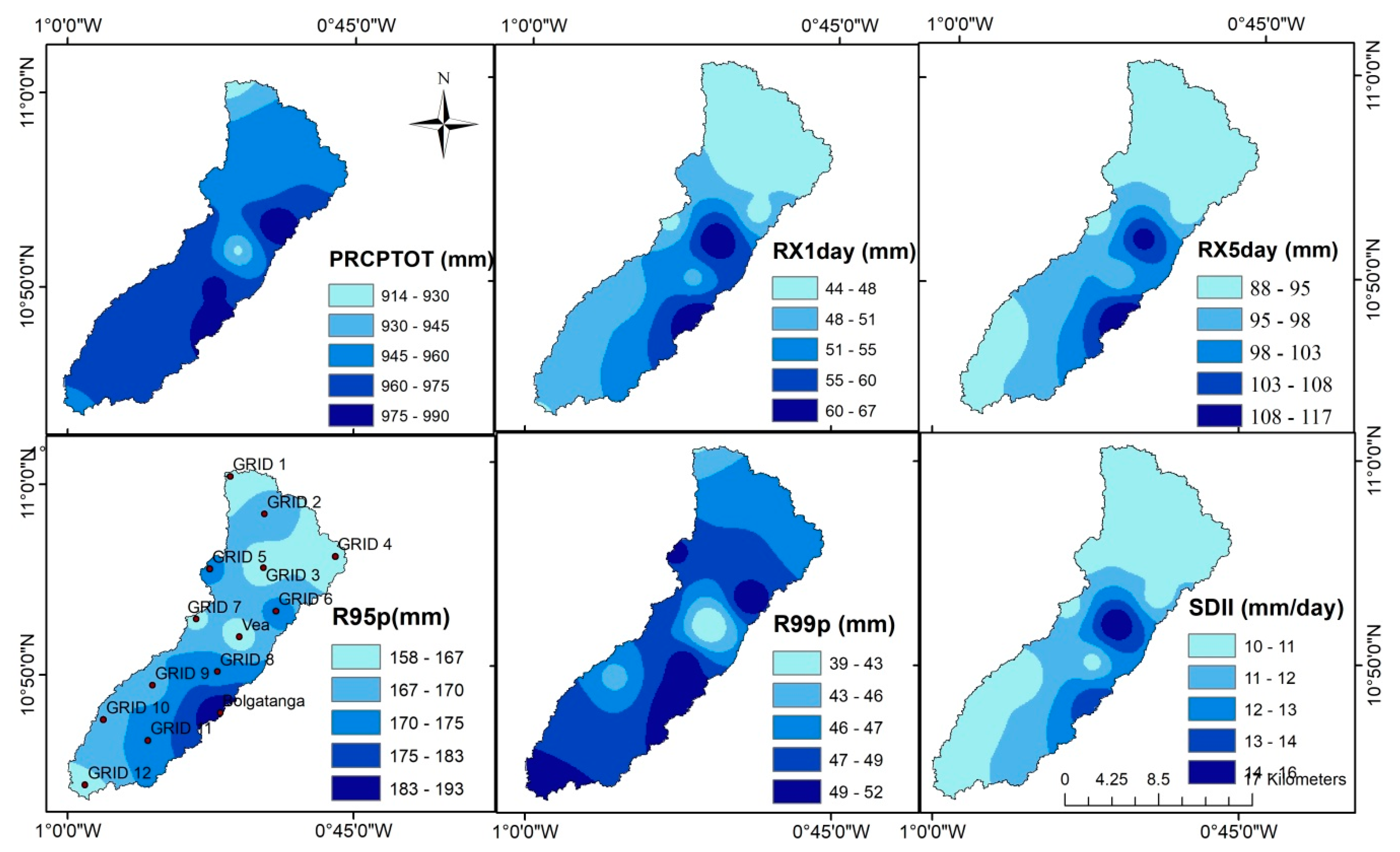 Spatio-Temporal Trend Analysis of Rainfall and Temperature Extremes in ...