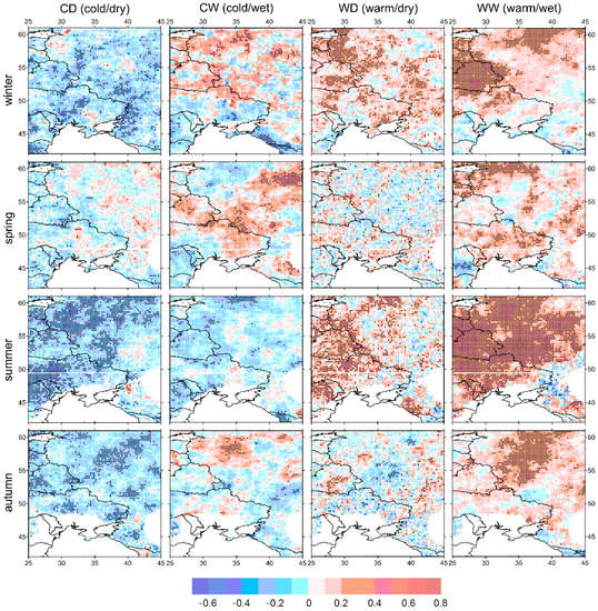 Compound Extremes of Air Temperature and Precipitation in Eastern Europe