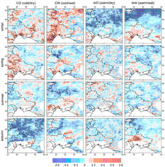 Compound Extremes of Air Temperature and Precipitation in Eastern Europe