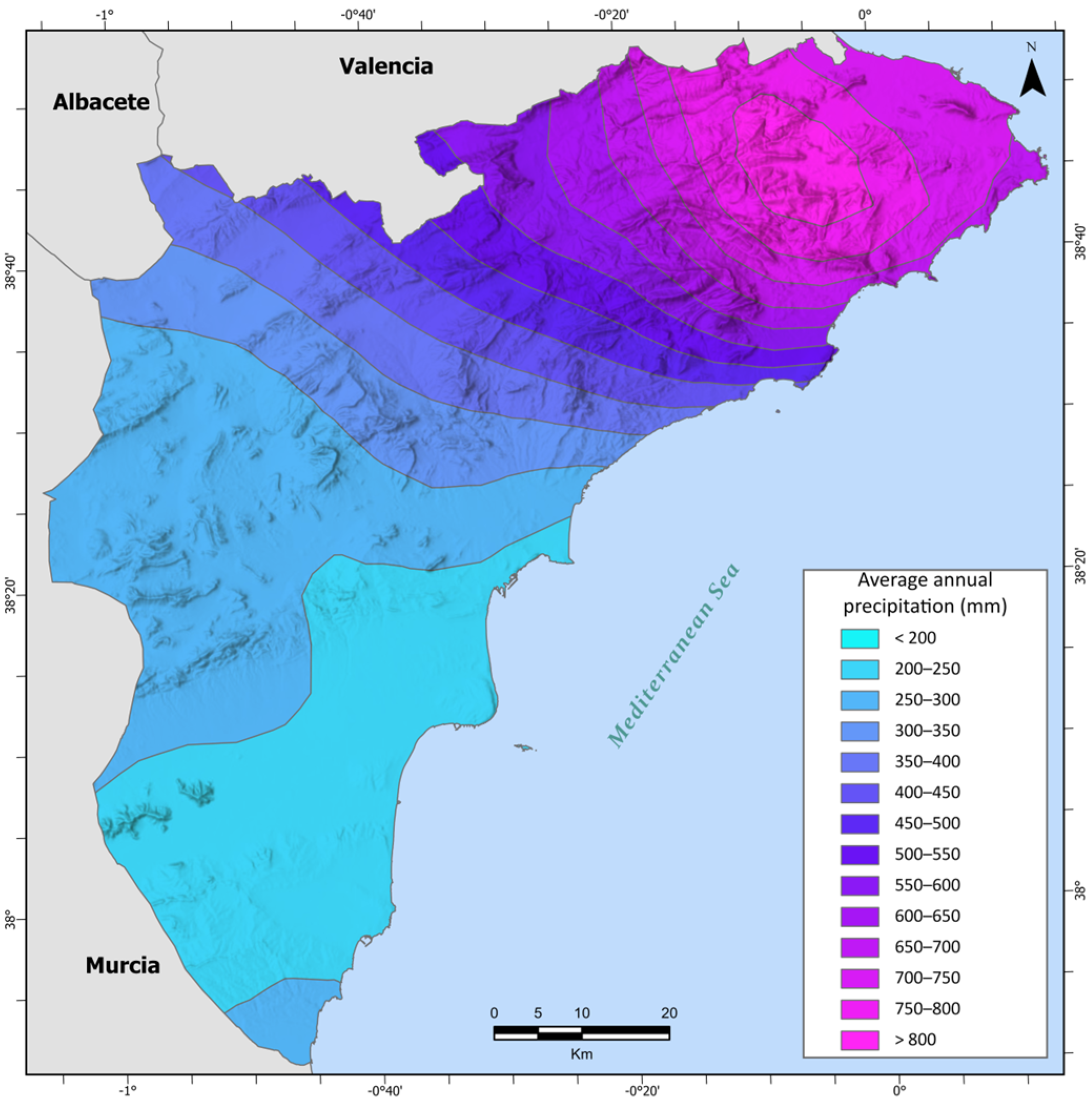 Daily Concentration of Precipitation in the Province of Alicante (1981 ...