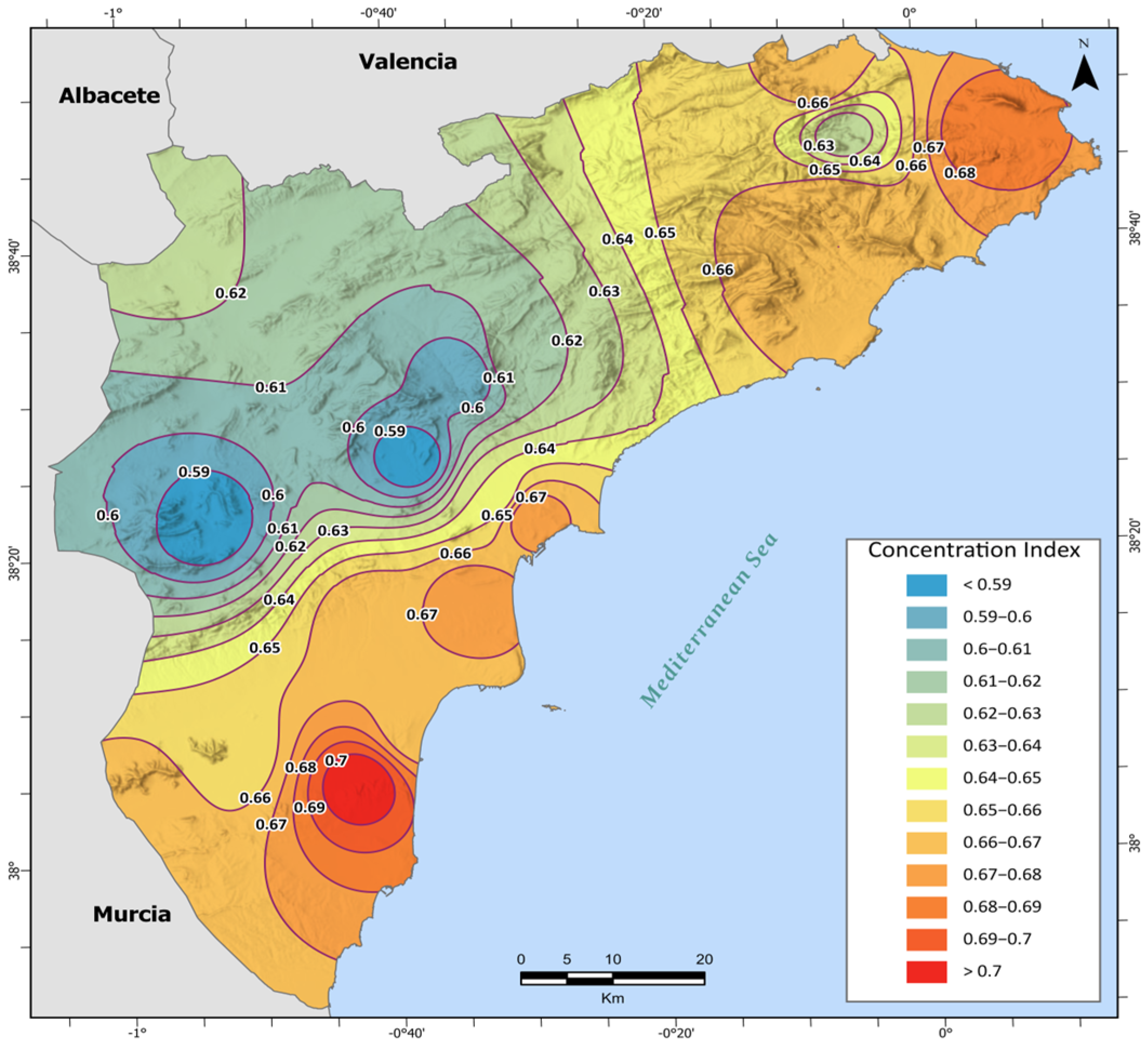 Daily Concentration of Precipitation in the Province of Alicante (1981 ...
