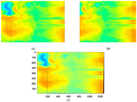 Panoramic UAV Image Mosaic Method and Its Application in Pavement Paving Temperature Monitoring
