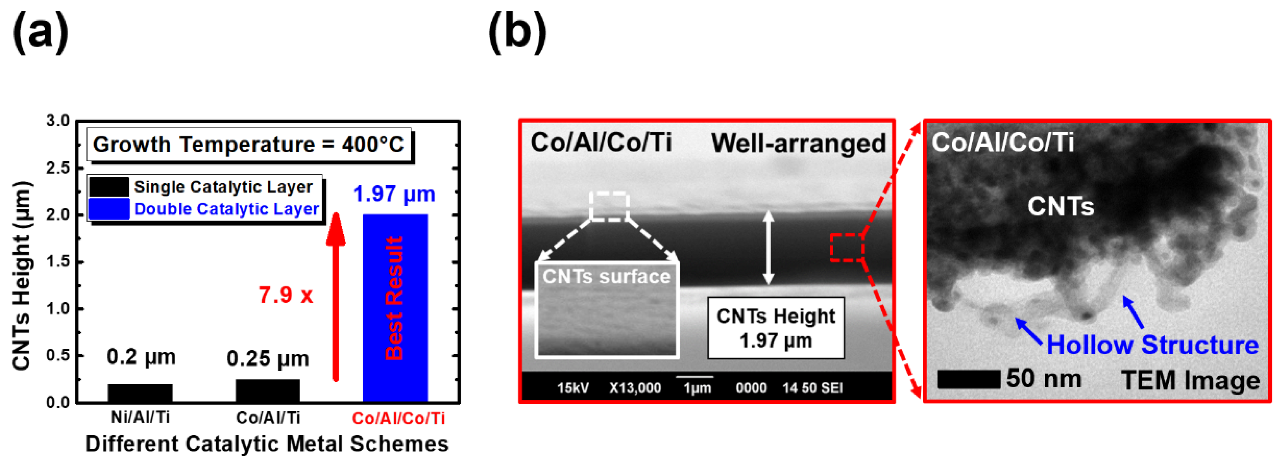 The Advantages of Double Catalytic Layers for Carbon Nanotube Growth at ...