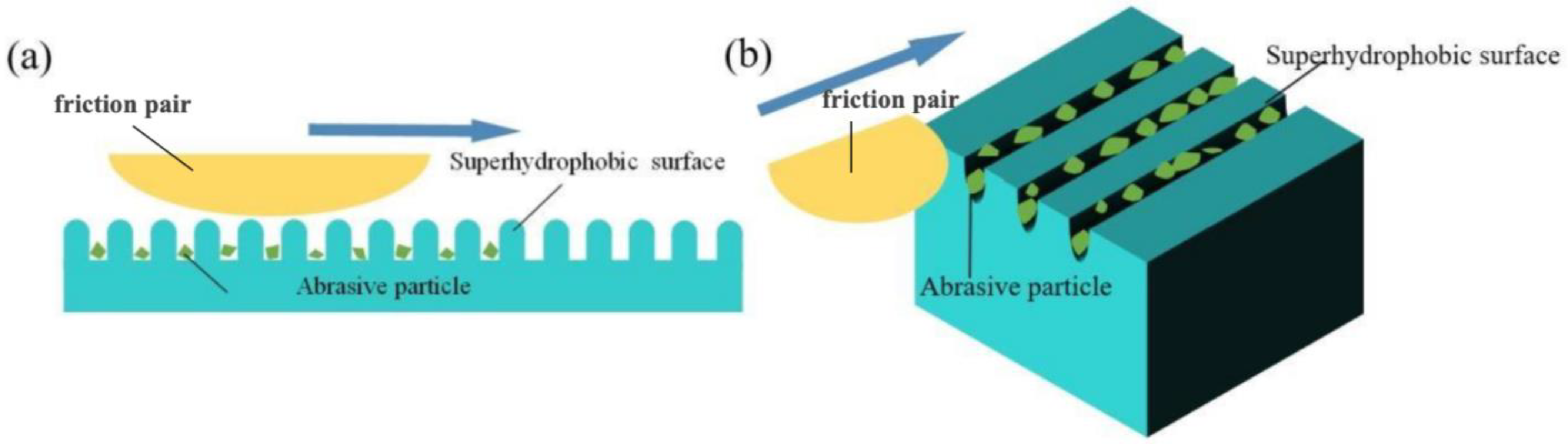 Study on the Wettability and Abrasion Resistance of Ultrafast-Laser ...