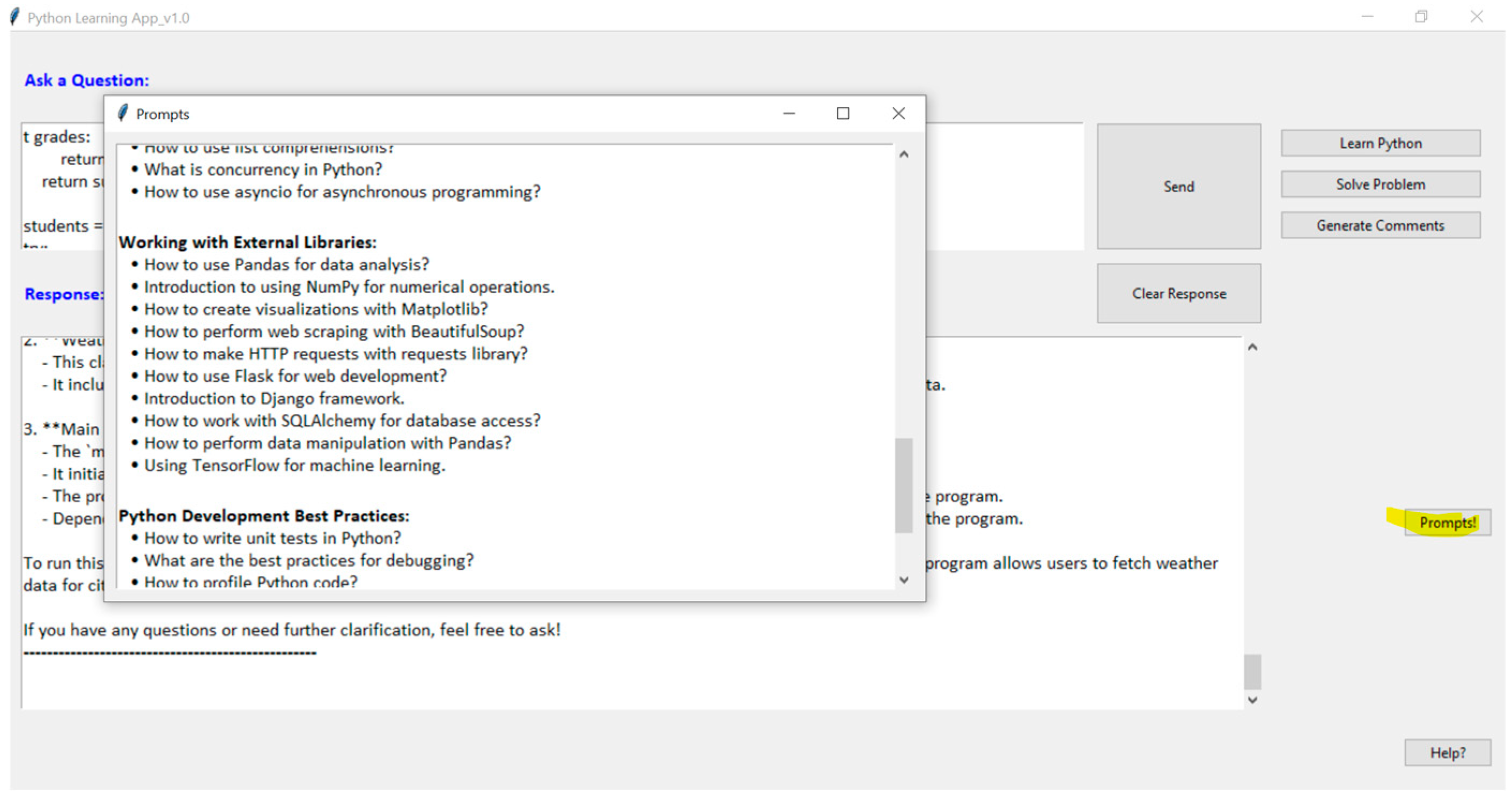 PyChatAI: Enhancing Python Programming Skills—An Empirical Study of a Smart Learning System