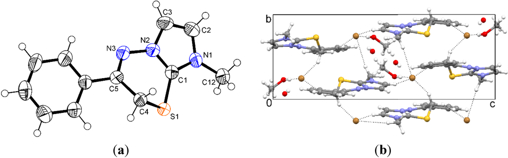 Synthesis and Crystal Structures of Azolo[b]1,3,4-Thiadiazinium Bromides