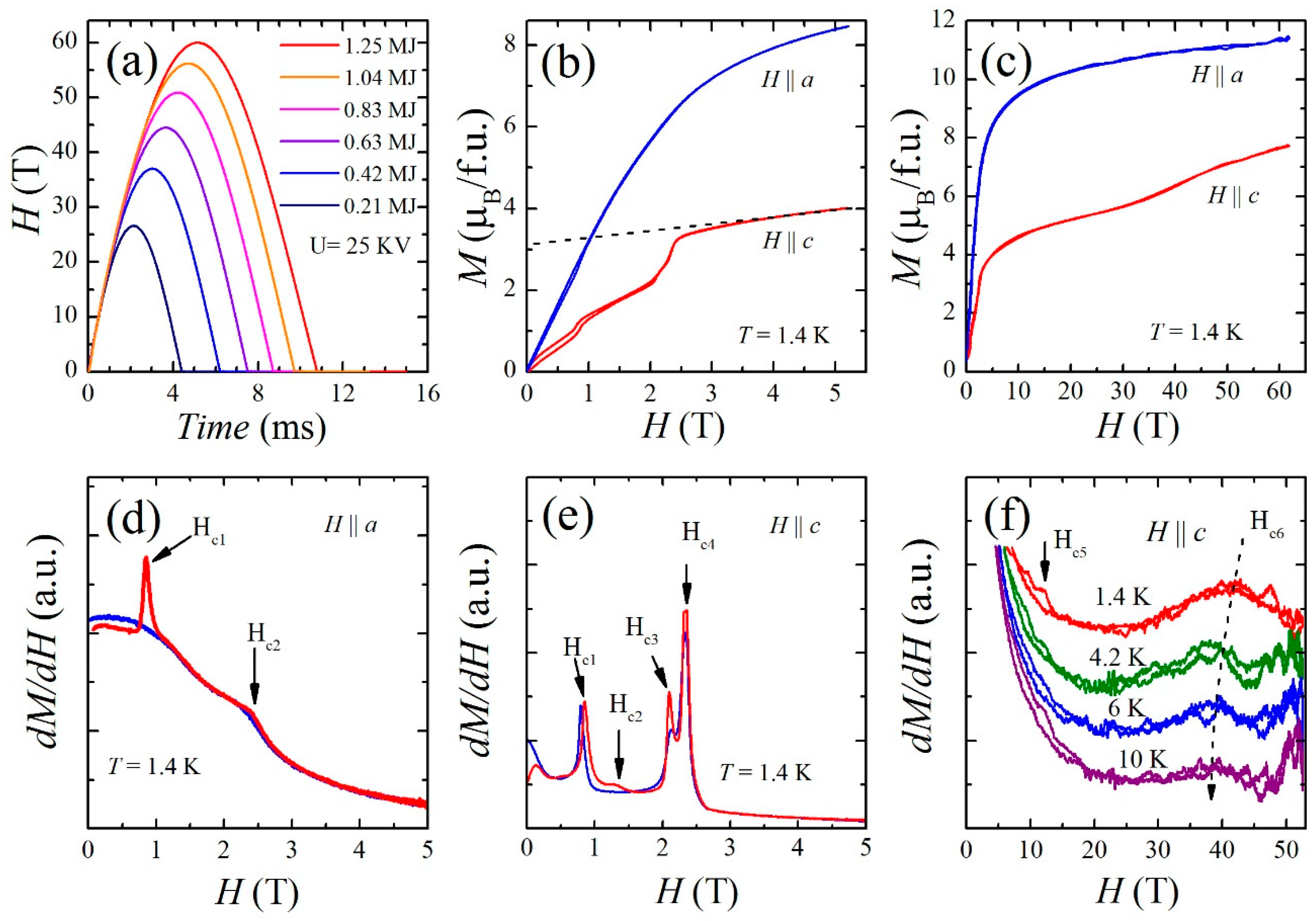Field-Induced Magnetic Phase Transitions and Rich Phase Diagram of ...