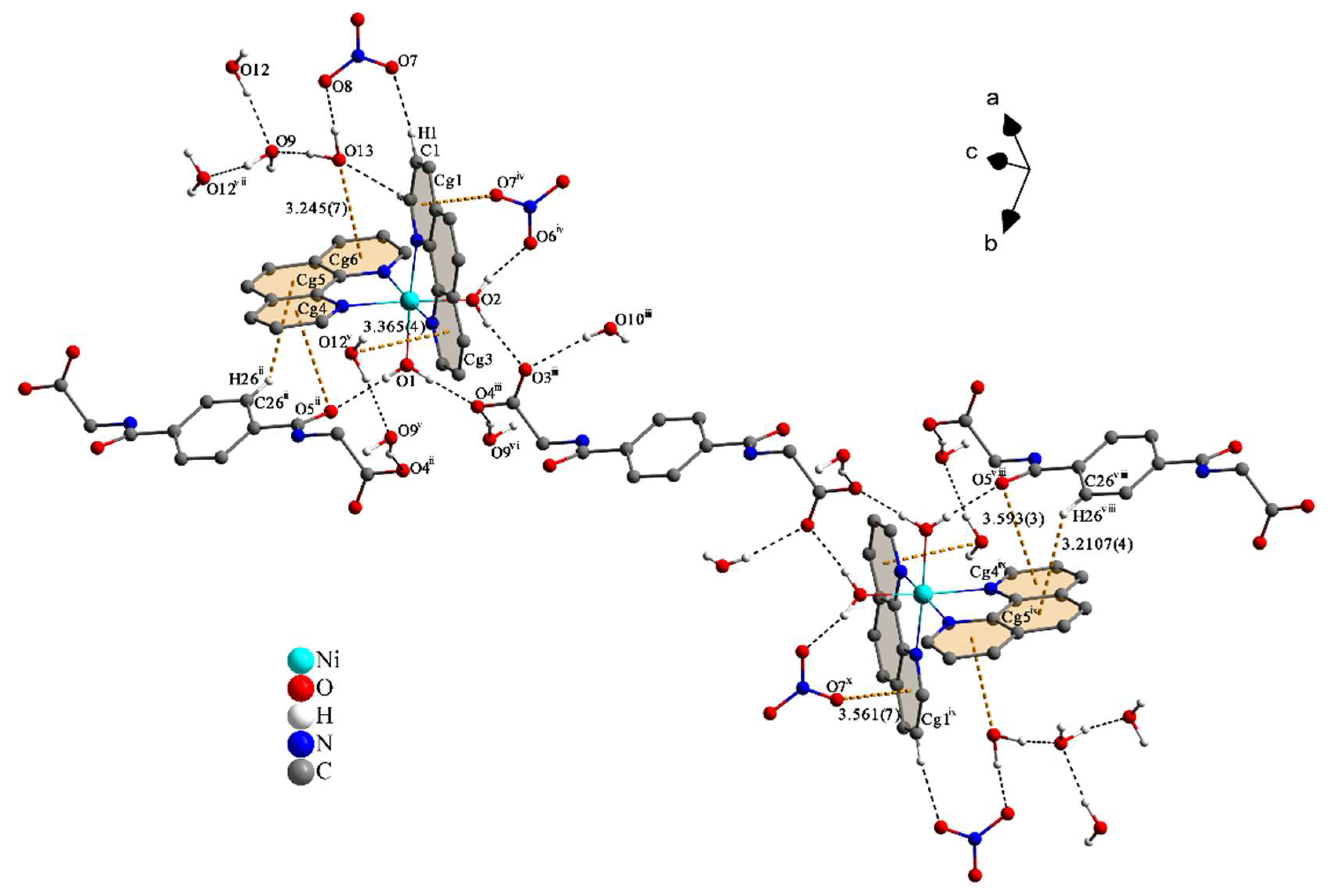 Supramolecular Architecture in a Ni(II) Complex with a Weakly Bonded N ...