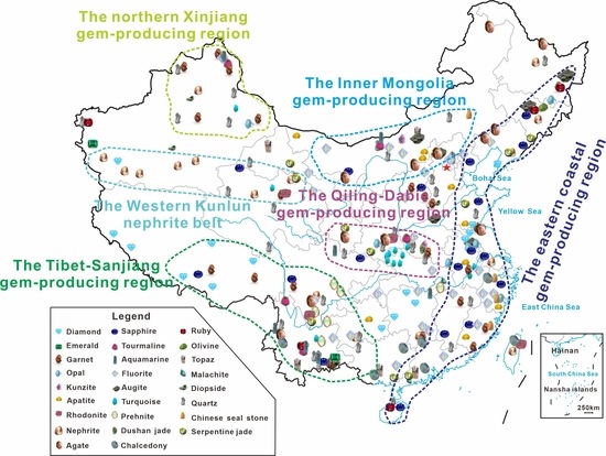 Crystals | Free Full-Text | Overview of Gemstone Resources in China