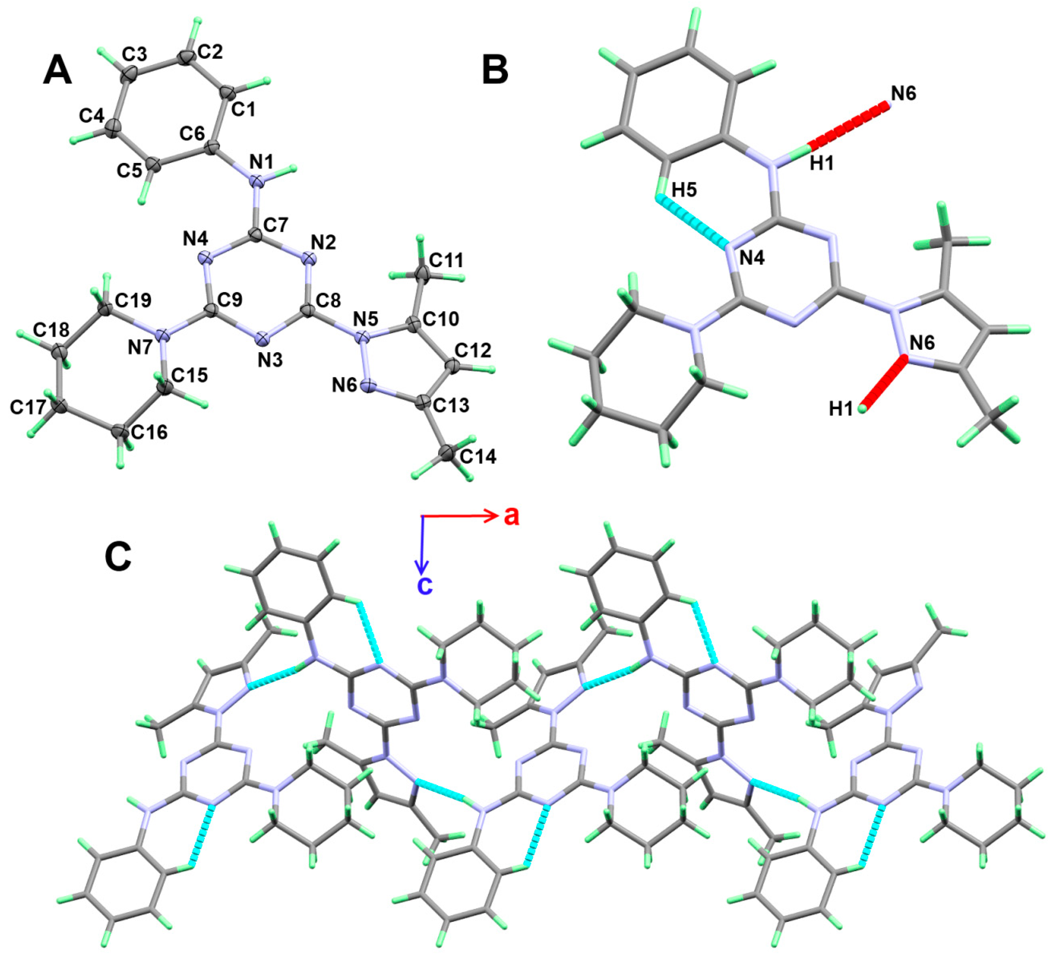 Synthesis, and Molecular Structure Investigations of a New s-Triazine ...