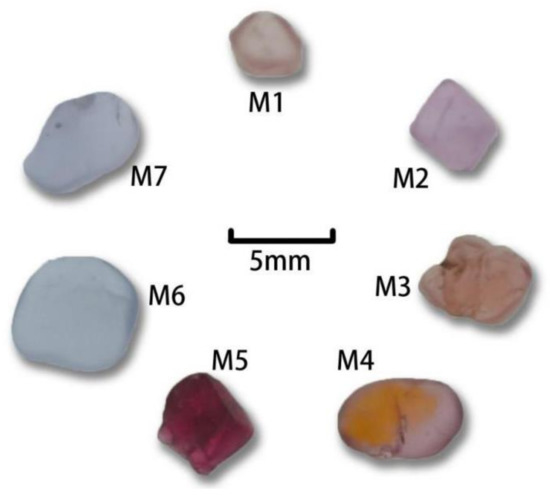 Spectroscopic Characteristics and Coloring Mechanisms of Different ...