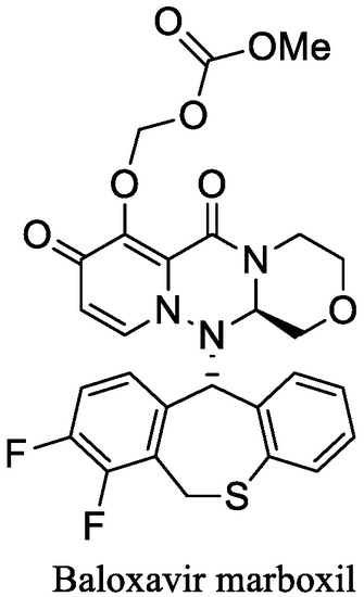 Synthesis and Cap-Dependent Endonuclease Inhibition of Baloxavir ...