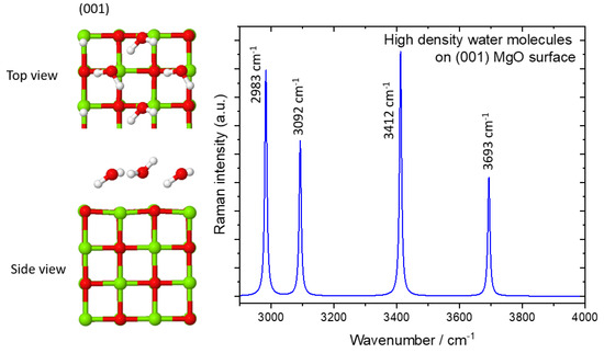 Water Adsorption on MgO Surfaces: A Vibrational Analysis