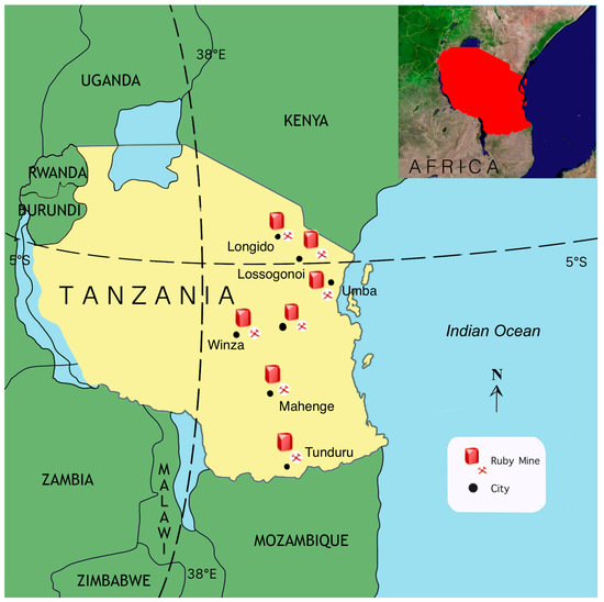 Ruby from Longido, Tanzania: Mining, Color, Inclusion, and Chemical ...