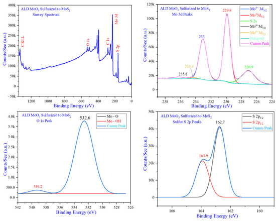 Wafer-Scale ALD Synthesis of MoO3 Sulfurized to MoS2