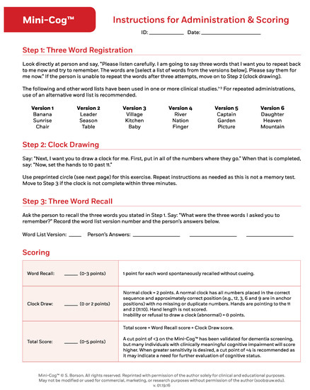 Diagnostics | Free Full-Text | Preoperative Cognitive Impairment and ...