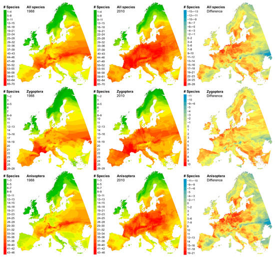 Climate Change Is Driving Shifts in Dragonfly Species Richness across ...