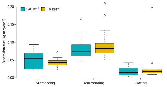 Low Bioerosion Rates on Inshore Turbid Reefs of Western Australia