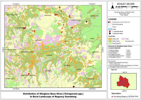 Distribution and Characteristics of Two Species of Stingless Bee Hives ...
