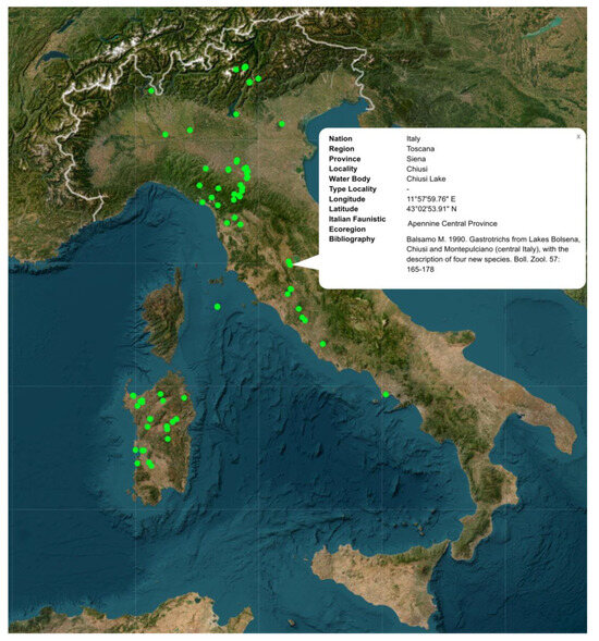 Status of the Italian Freshwater Gastrotricha Biodiversity, with the ...
