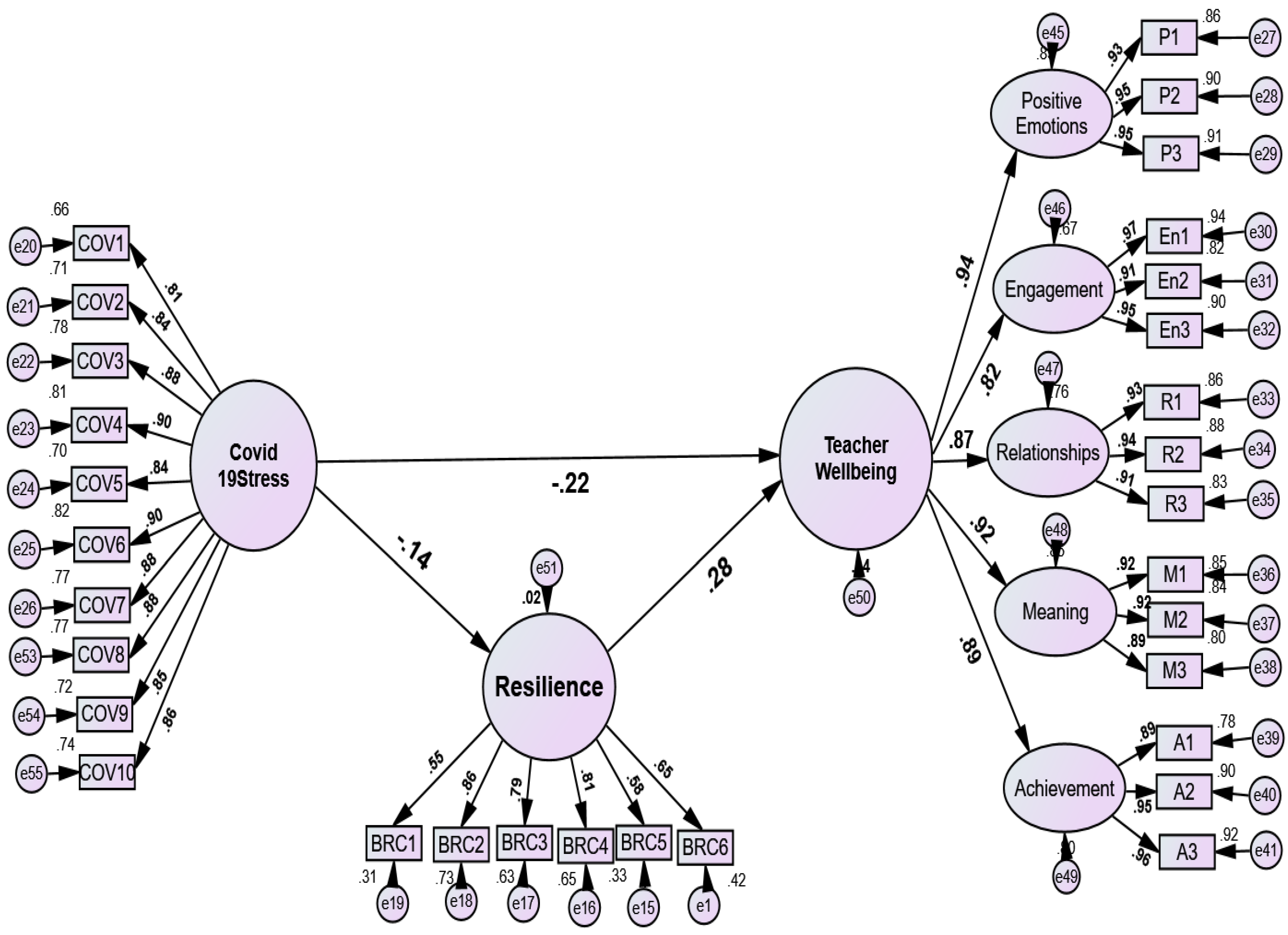 COVID-19 Stress and Teachers Well-Being: The Mediating Role of Sense of ...