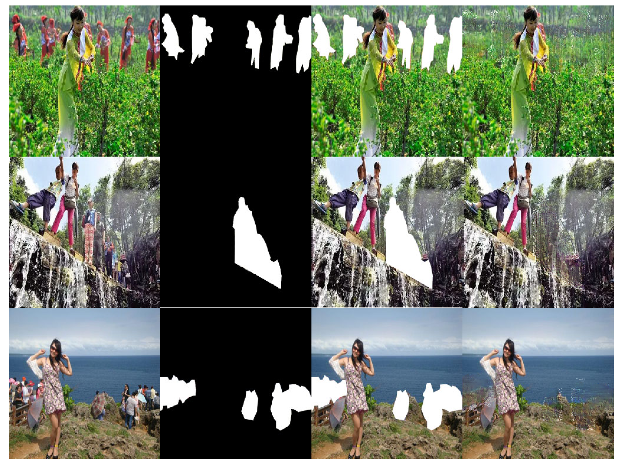 High-Resolution Image Inpainting Based on Multi-Scale Neural Network