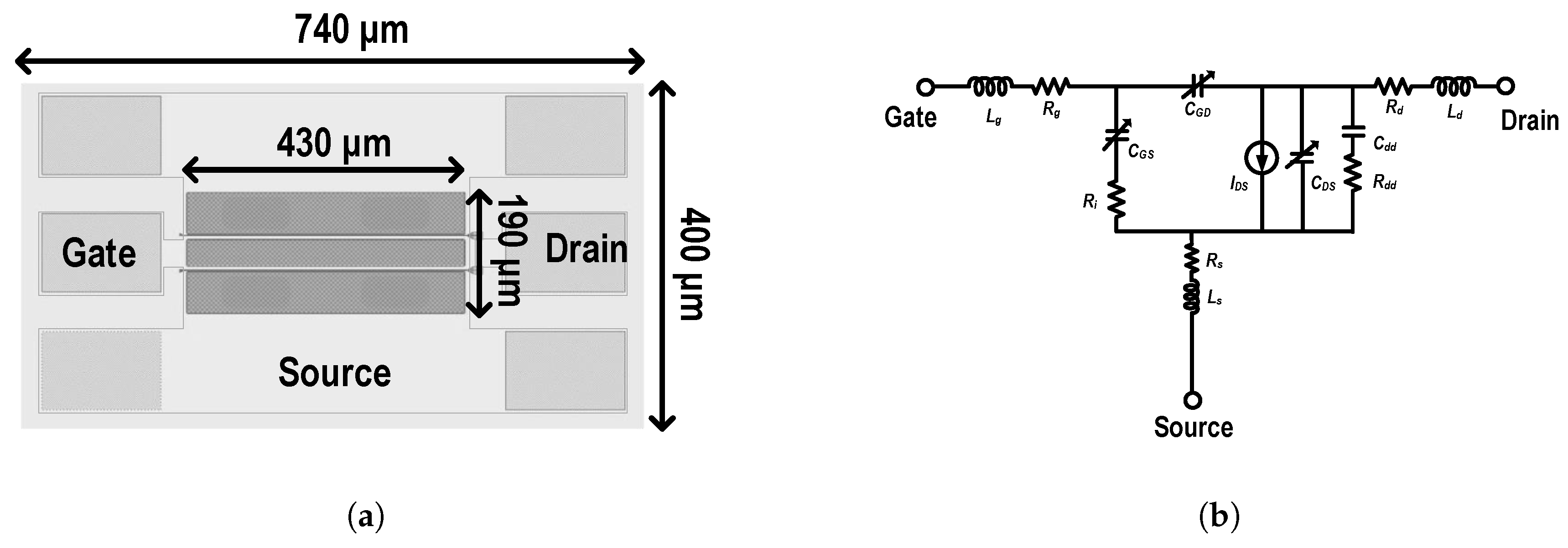 Scaled GaN-HEMT Large-Signal Model Based on EM Simulation
