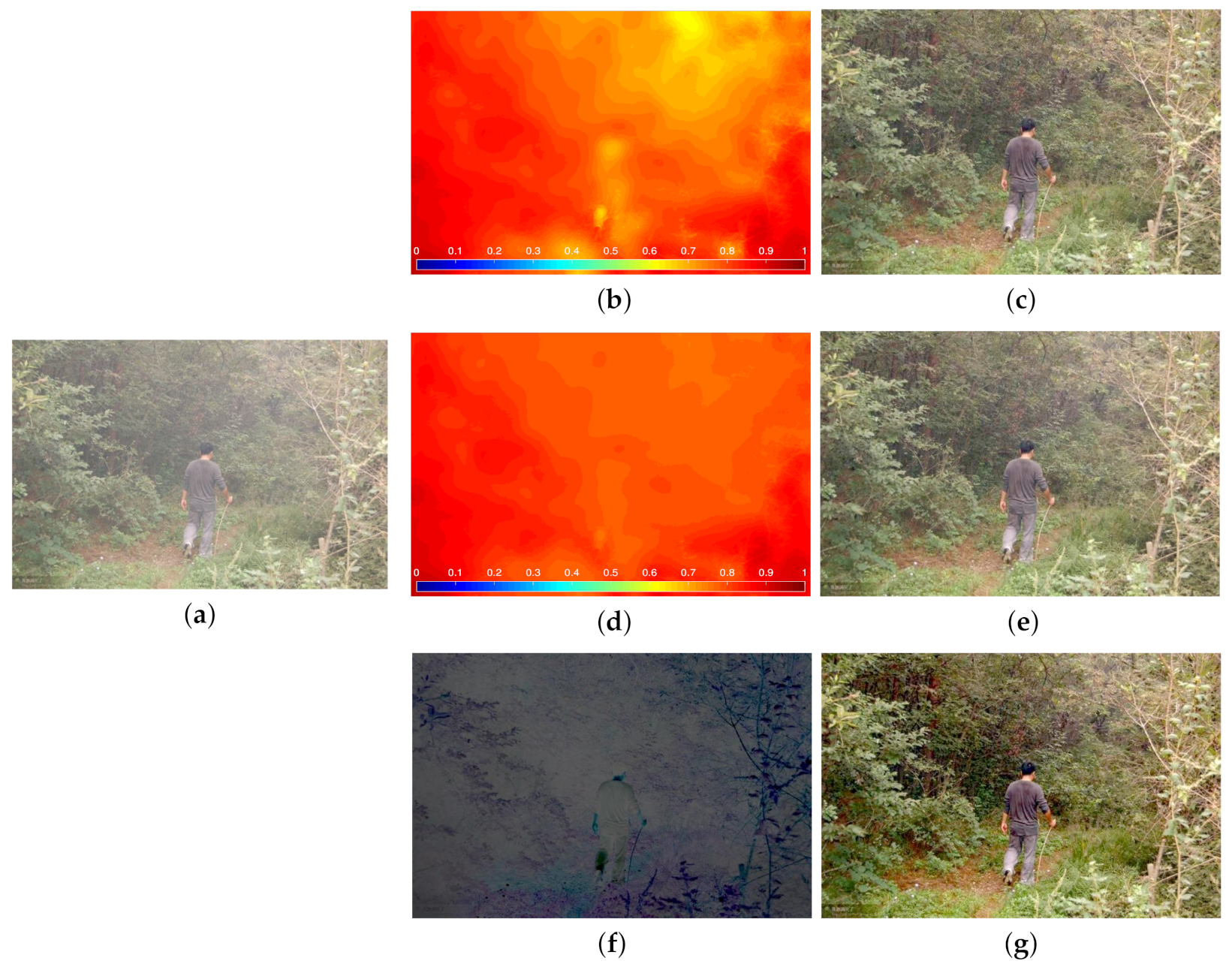 Dehazing with Offset Correction and a Weighted Residual Map