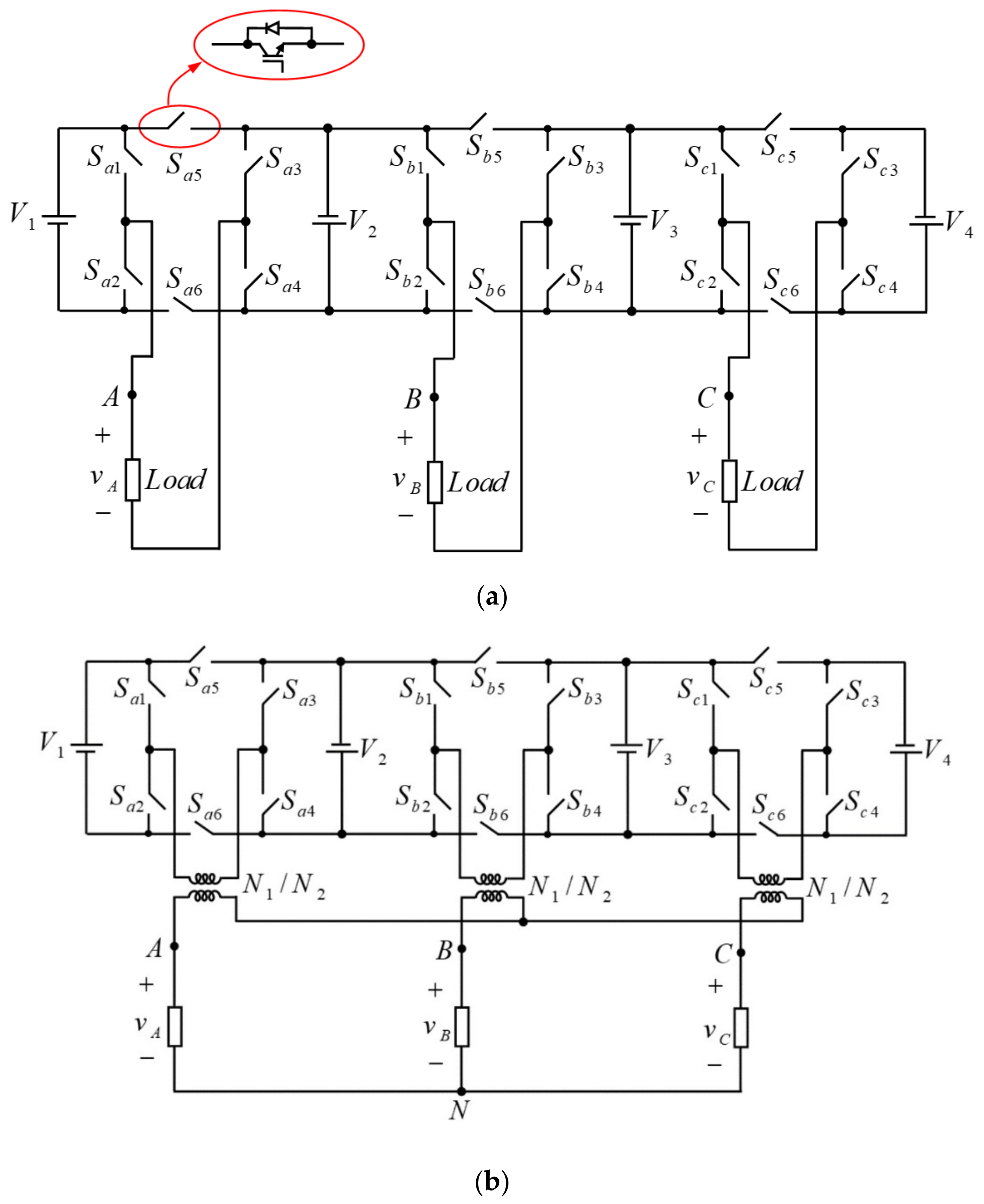 Modified Topology for Three-Phase Multilevel Inverters Based on a Developed H-Bridge Inverter