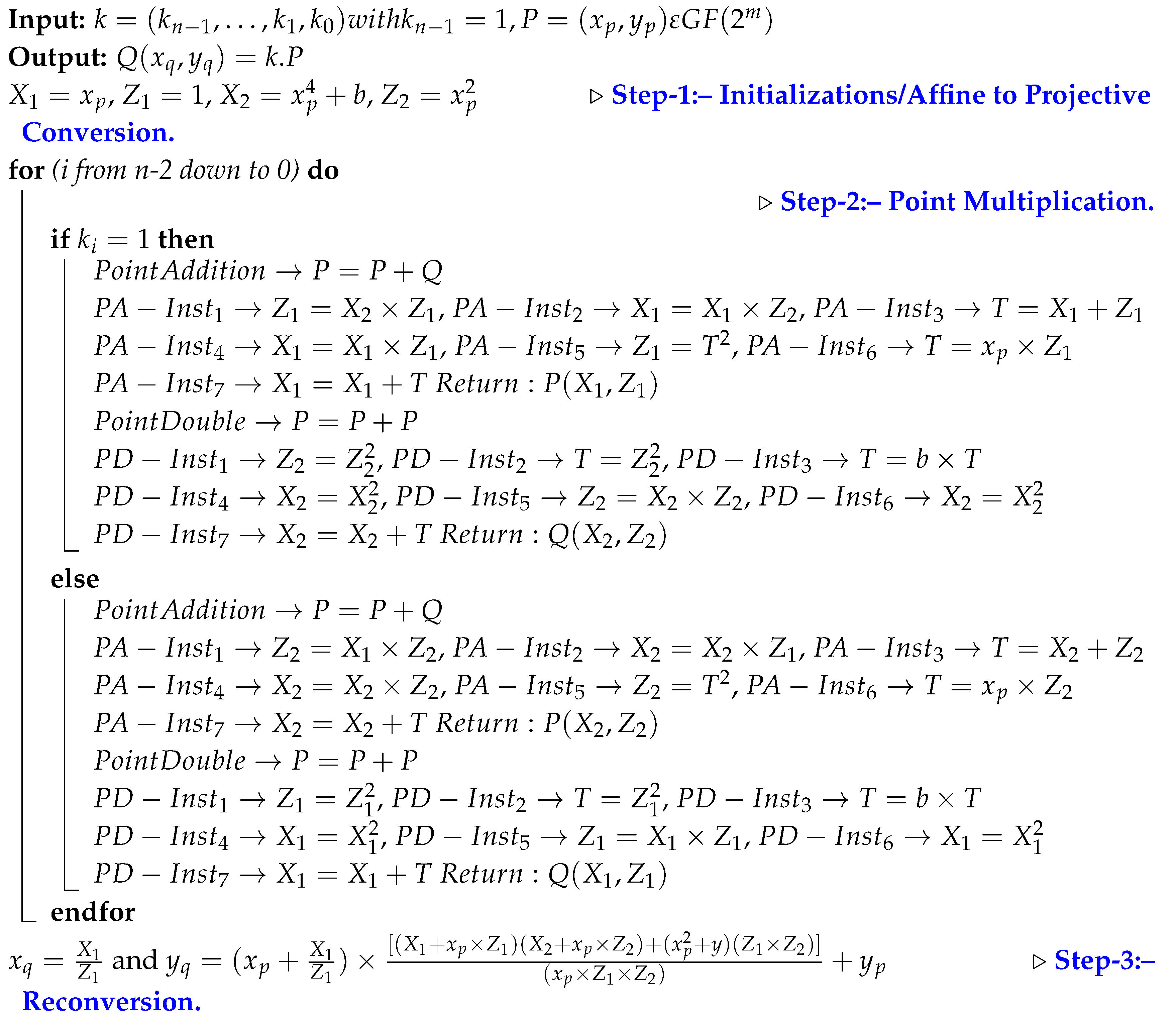 Electronics | Free Full-Text | An Efficient Elliptic-Curve Point Multiplication Architecture for ...