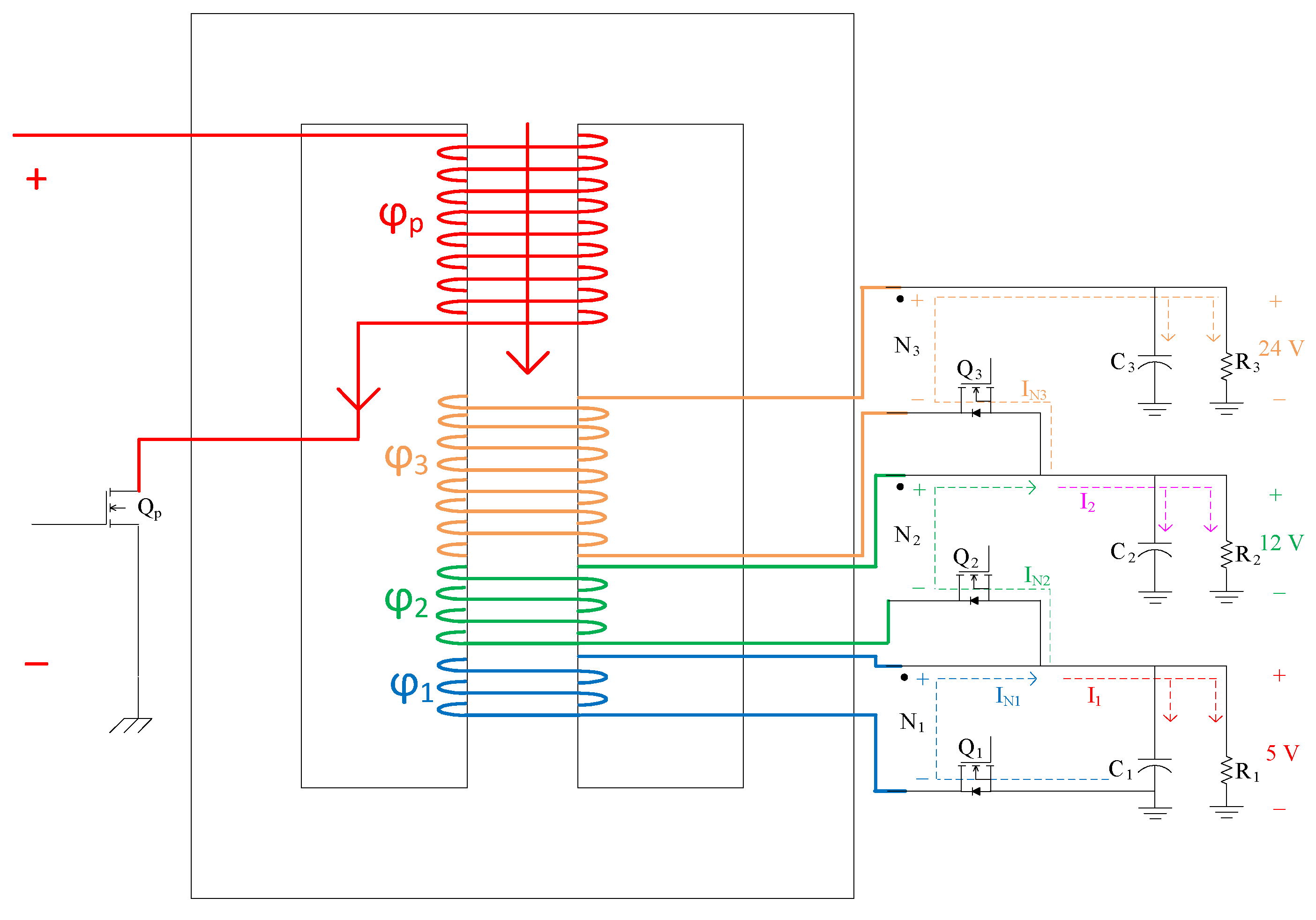 Electronics | Free Full-Text | Three-Output Flyback Converter with ...