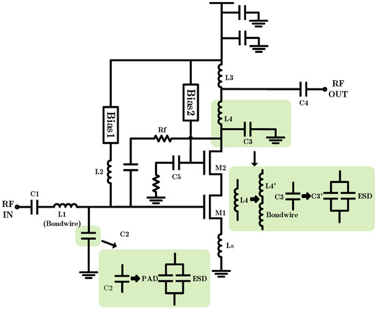 Analysis and Design of a Wideband Low-Noise Amplifier with Bias and Parasitic Parameters Derived ...