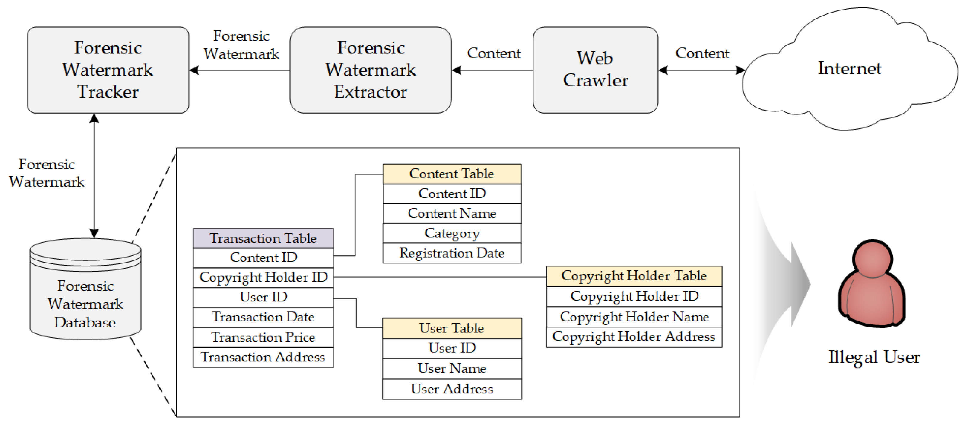 DNN-Based Forensic Watermark Tracking System for Realistic Content Copyright Protection