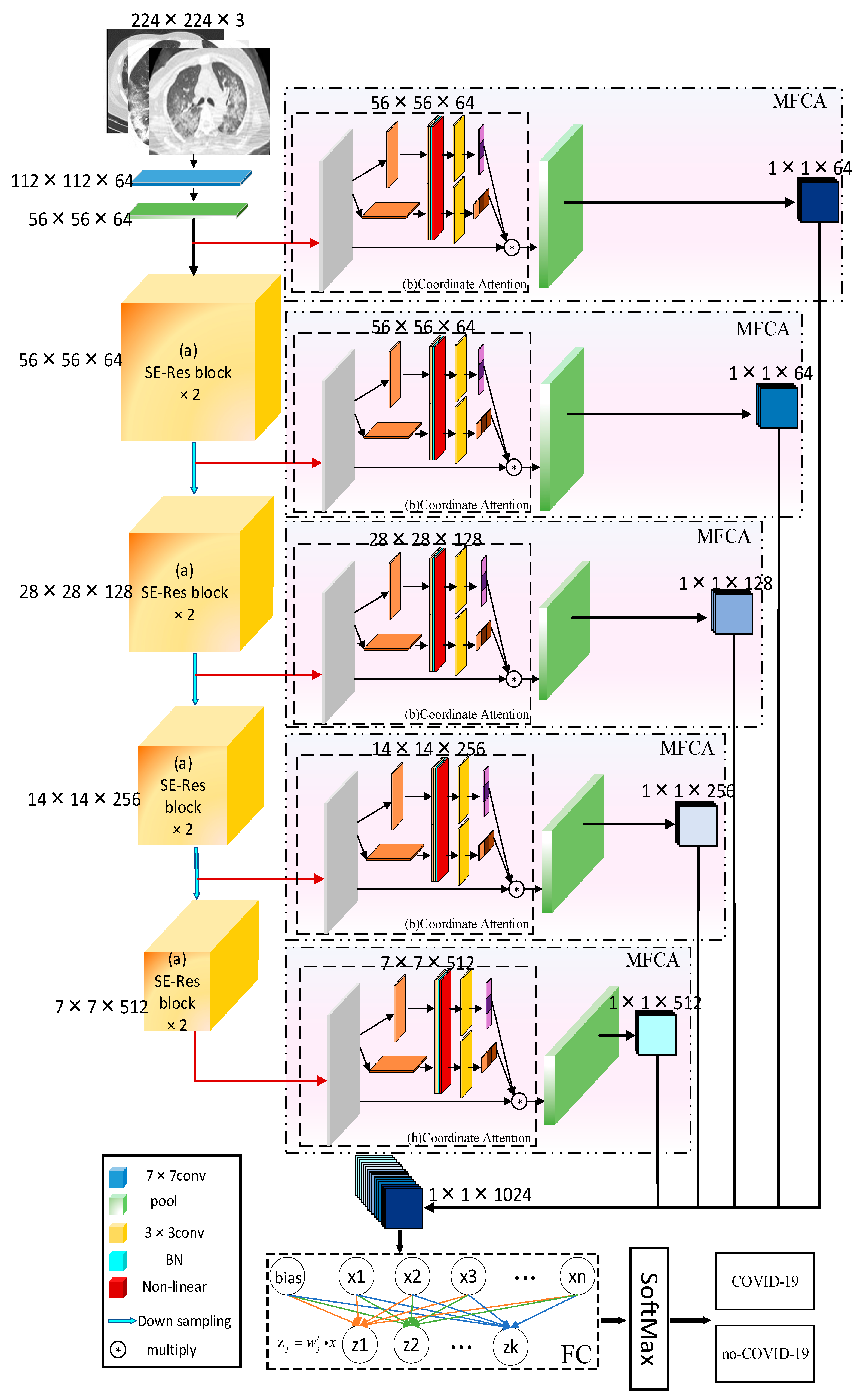 COVID-ResNet: COVID-19 Recognition Based on Improved Attention ResNet