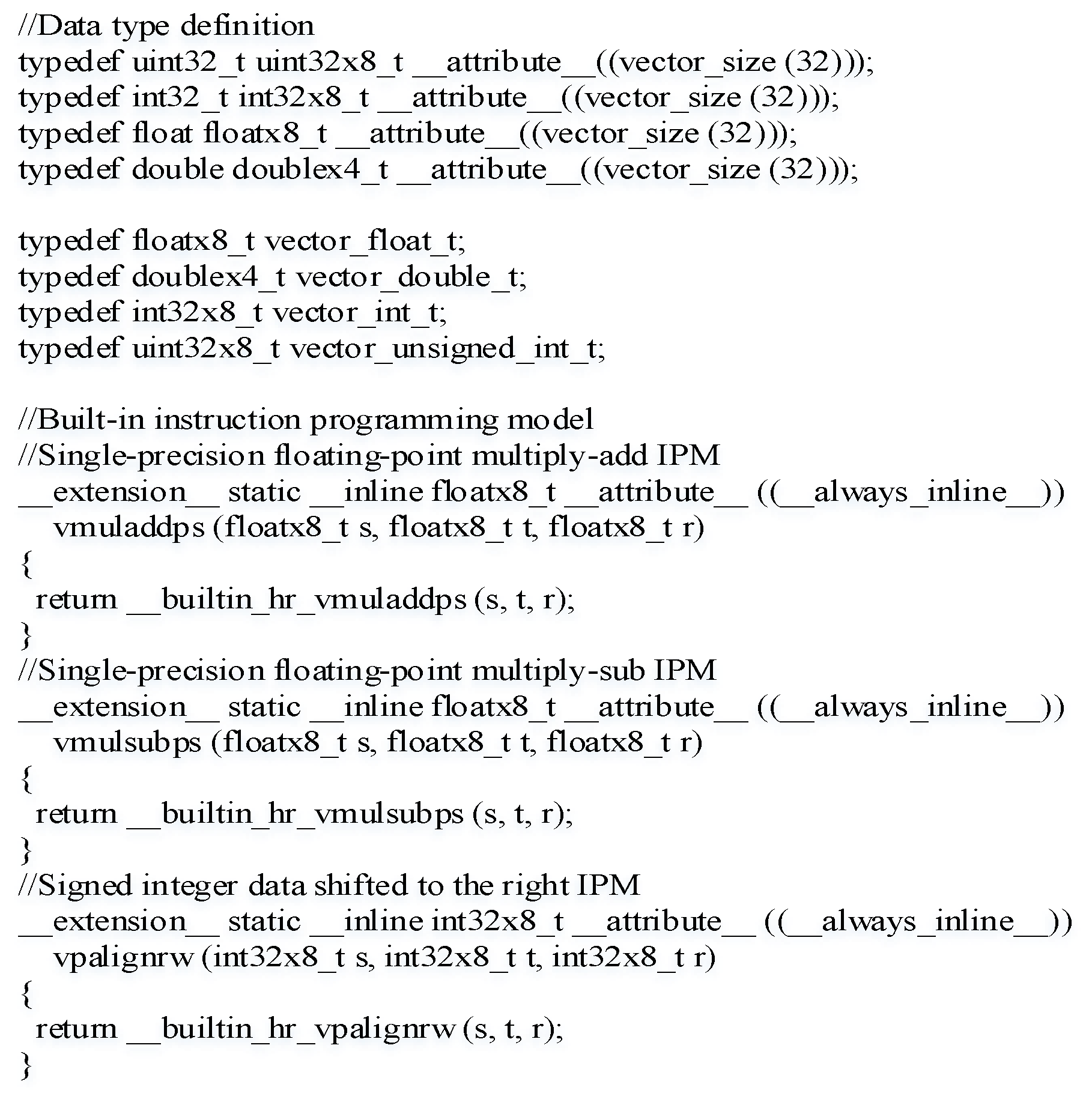 Vectorization Programming Based on HR DSP Using SIMD