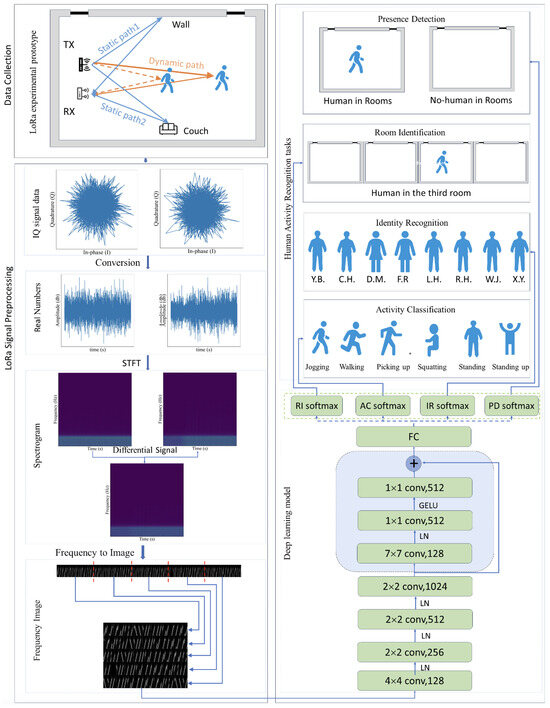 Enhancing Human Activity Recognition with LoRa Wireless RF Signal Preprocessing and Deep Learning