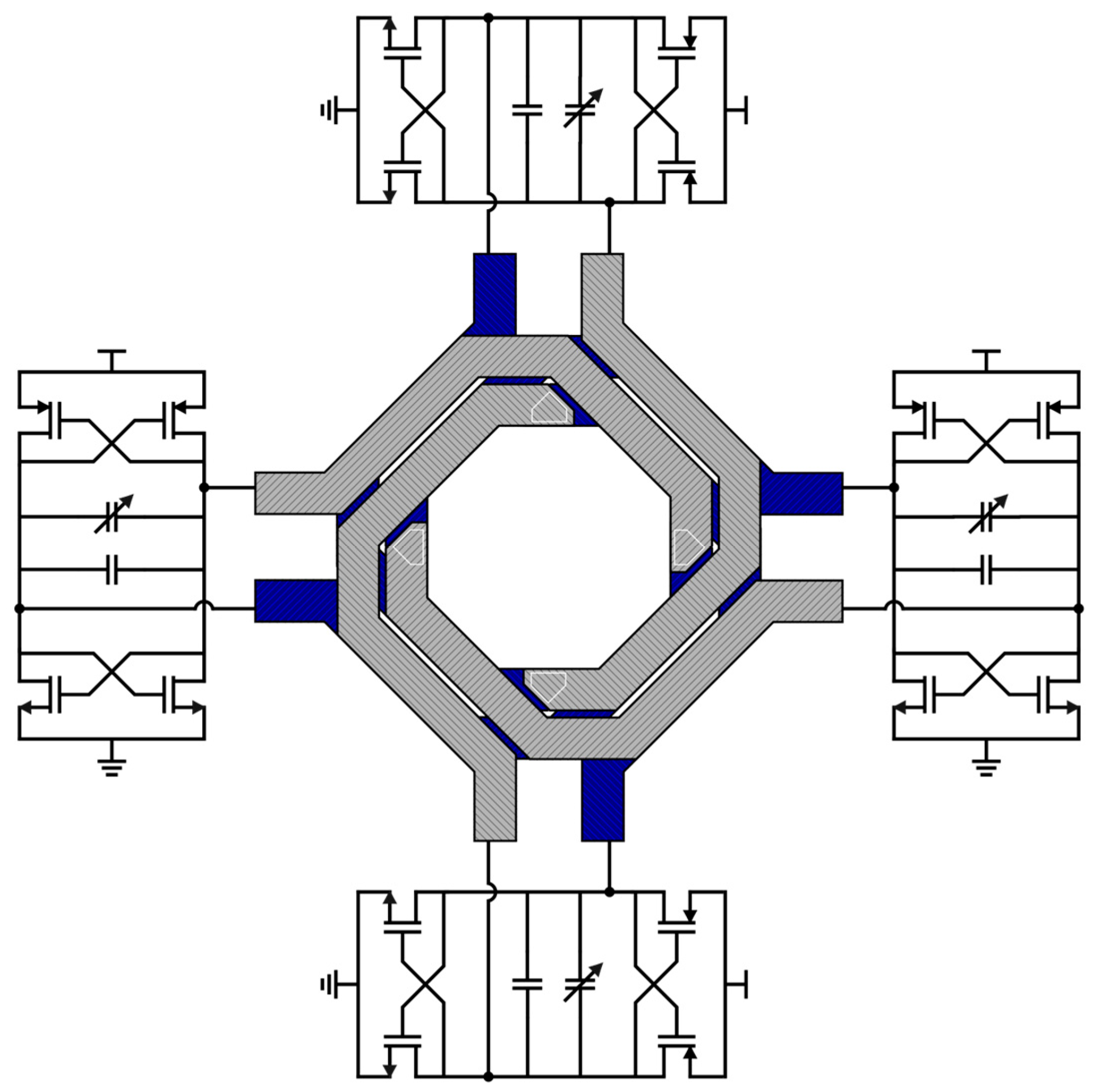 Interstacked Transformer Quad-Core VCOs
