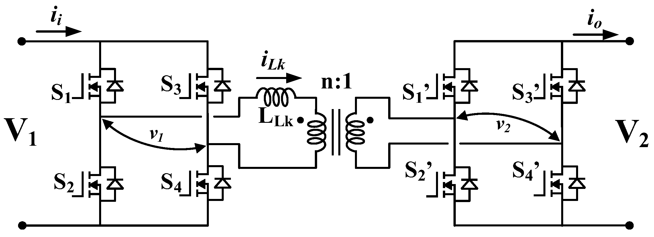 Variable Switching Frequency for ZVS over Wide Voltage Range in Dual Active Bridge