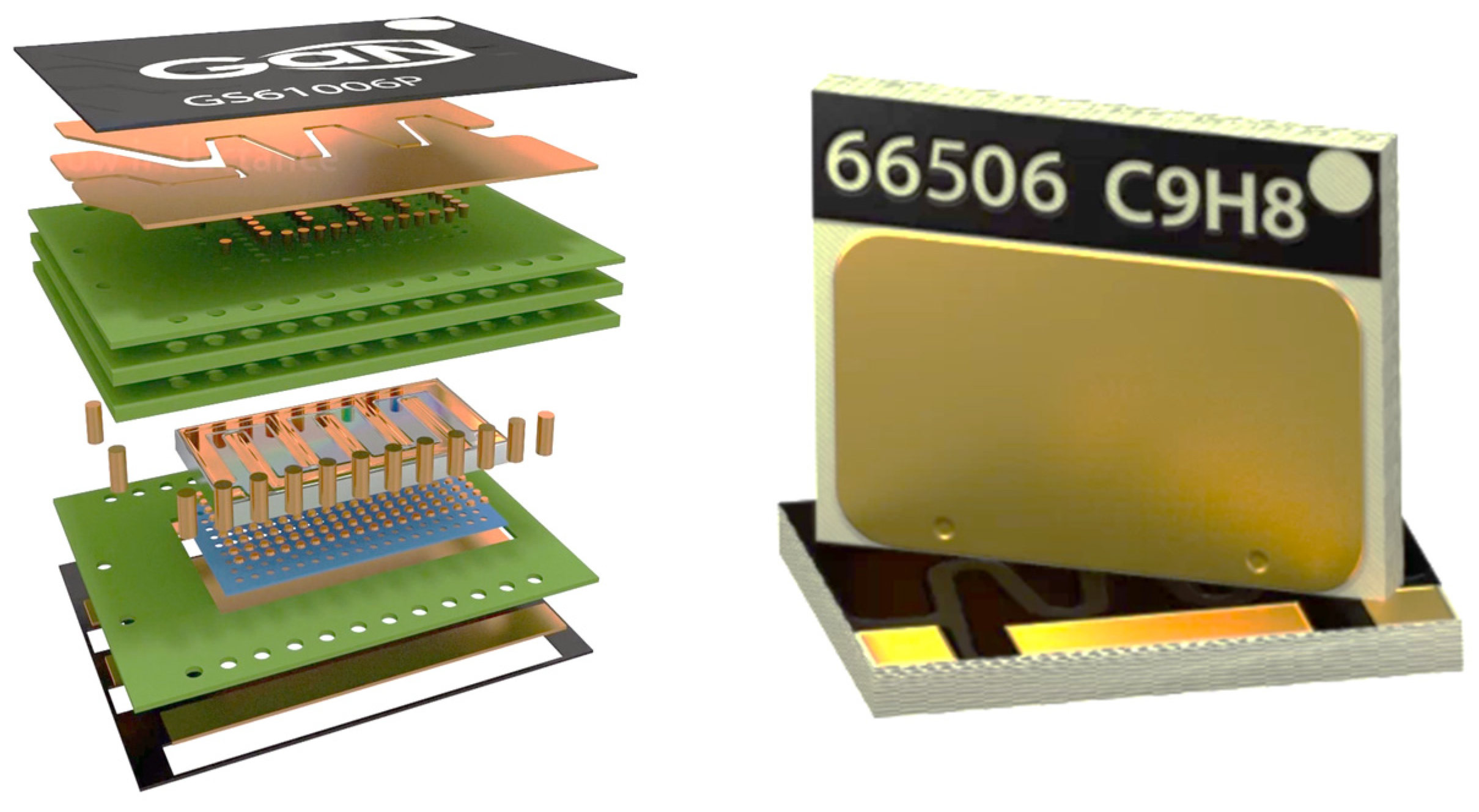 Design Proposals for High-Voltage Stacked Configuration GaN Module