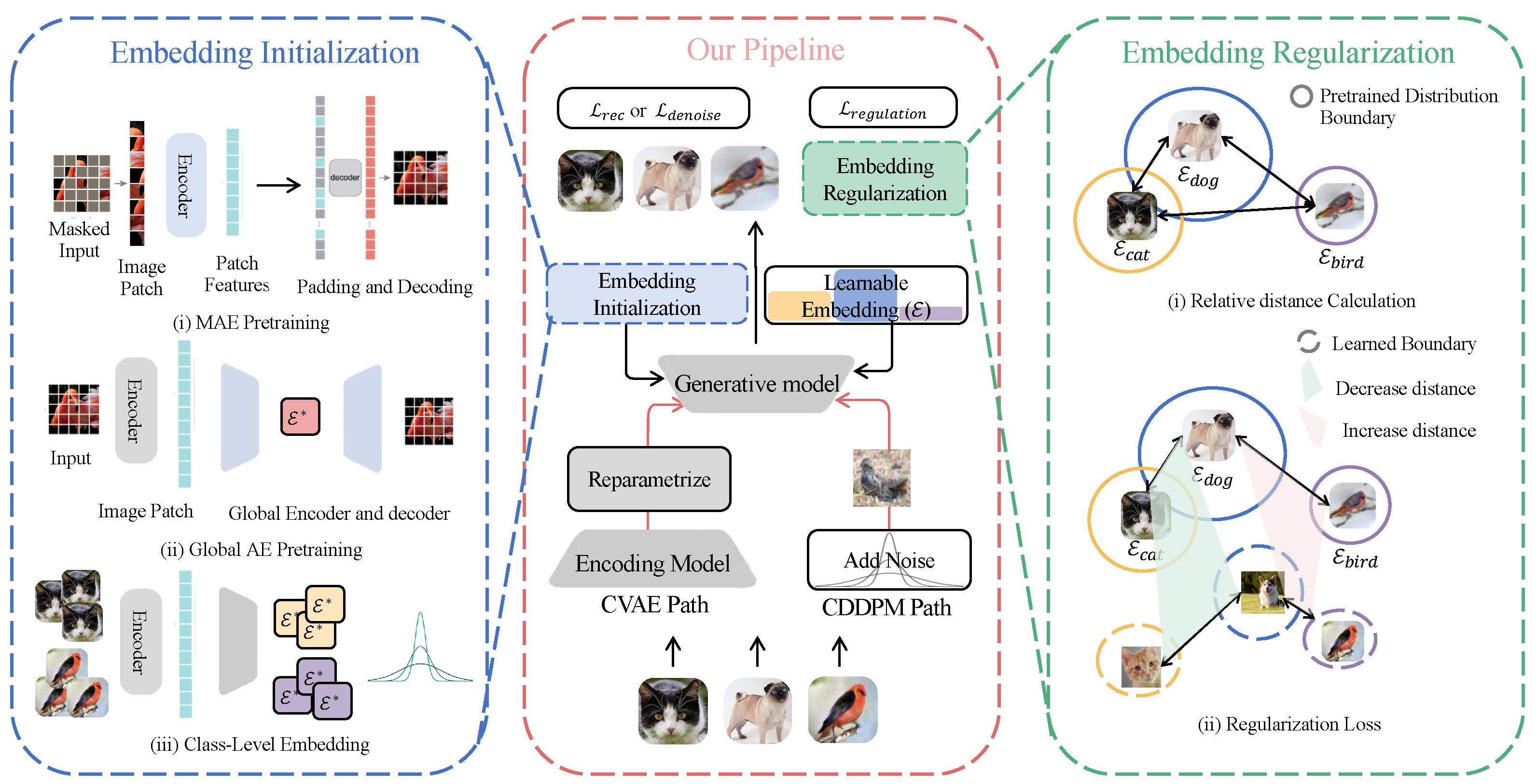 PREmbed: Balancing Conditional Generative Models with Embedding Pretraining and Regularization
