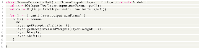 Generating Direct Logic Circuit Implementations of Deeply Quantized Neural Networks Using Chisel4ml