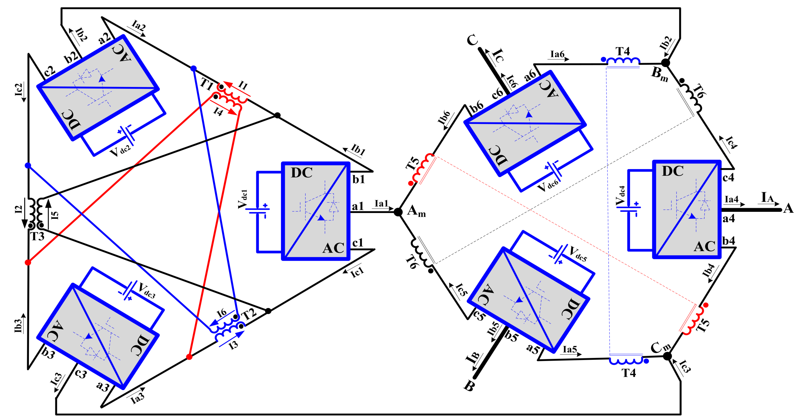 Multilevel Converter by Cascading Two-Level Three-Phase Voltage Source ...