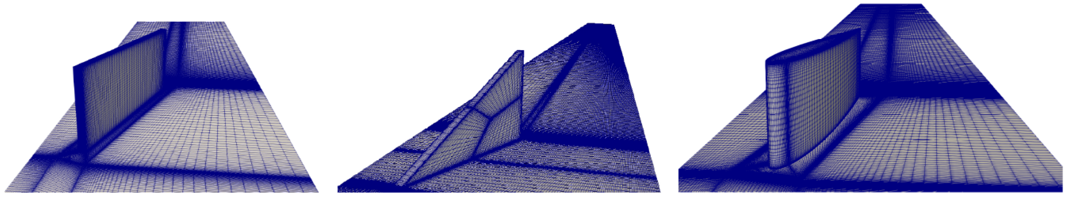 Computational Modelling of Three Different Sub-Boundary Layer Vortex Generators on a Flat Plate